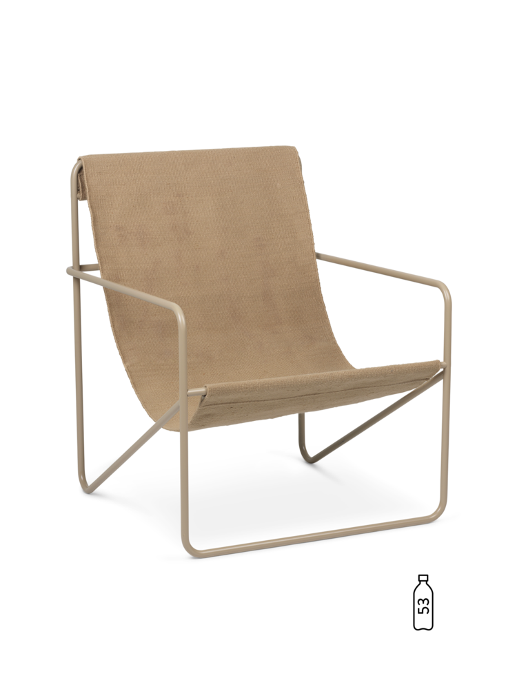Ferm Living - Desert Lounge Chair - Sand/Cashmere - www.Flowinterior.no