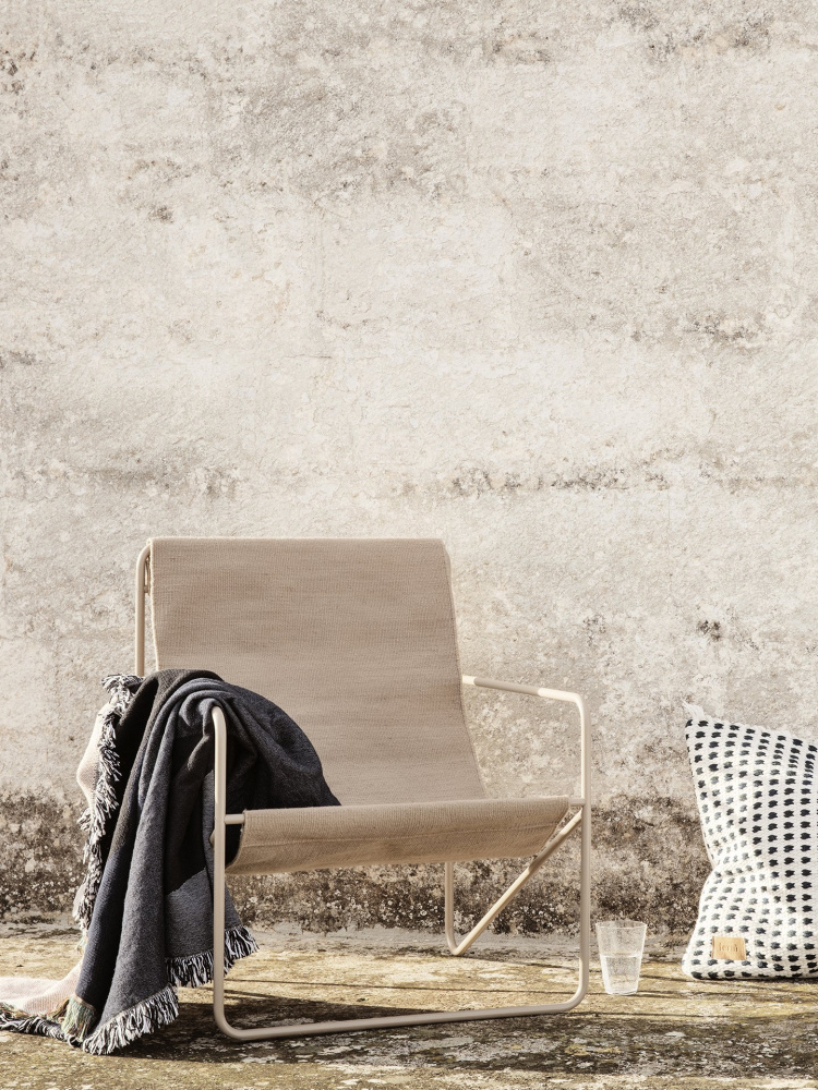Ferm Living - Desert Lounge Chair - Sand/Cashmere - www.Flowinterior.no