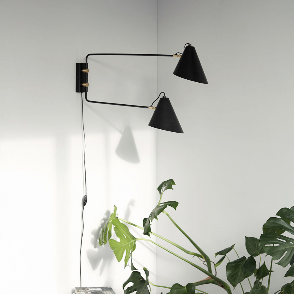 Kjøp House Doctor - Wall lamp. Club double, black fra House Doctor ...